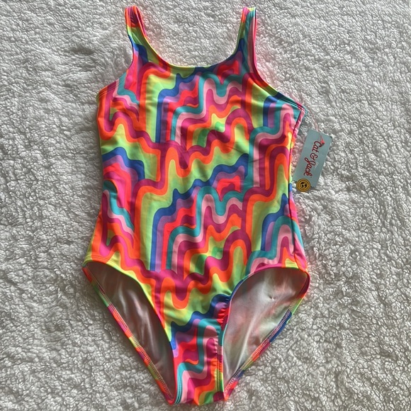 Cat & Jack | Swim | New Girls Bright Wave Swimsuit | Poshmark